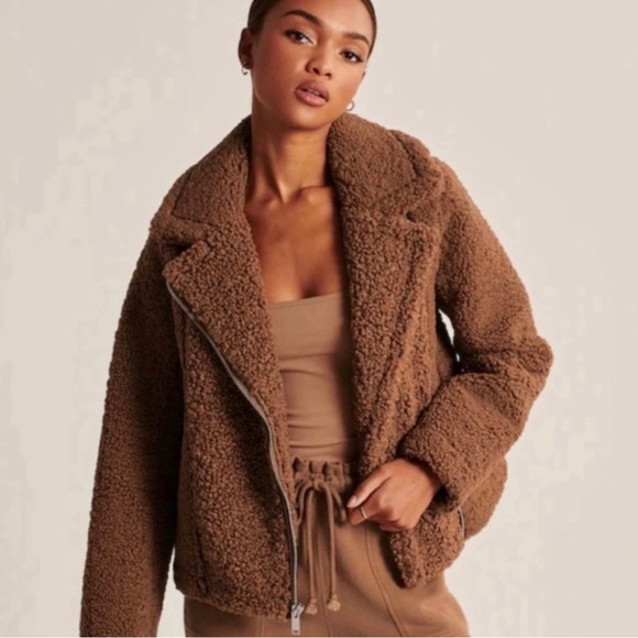 Abercrombie & Fitch | Jackets & Coats | Abercrombie Fitch Camel Sherpa Fully Lined Moro Jacket ...